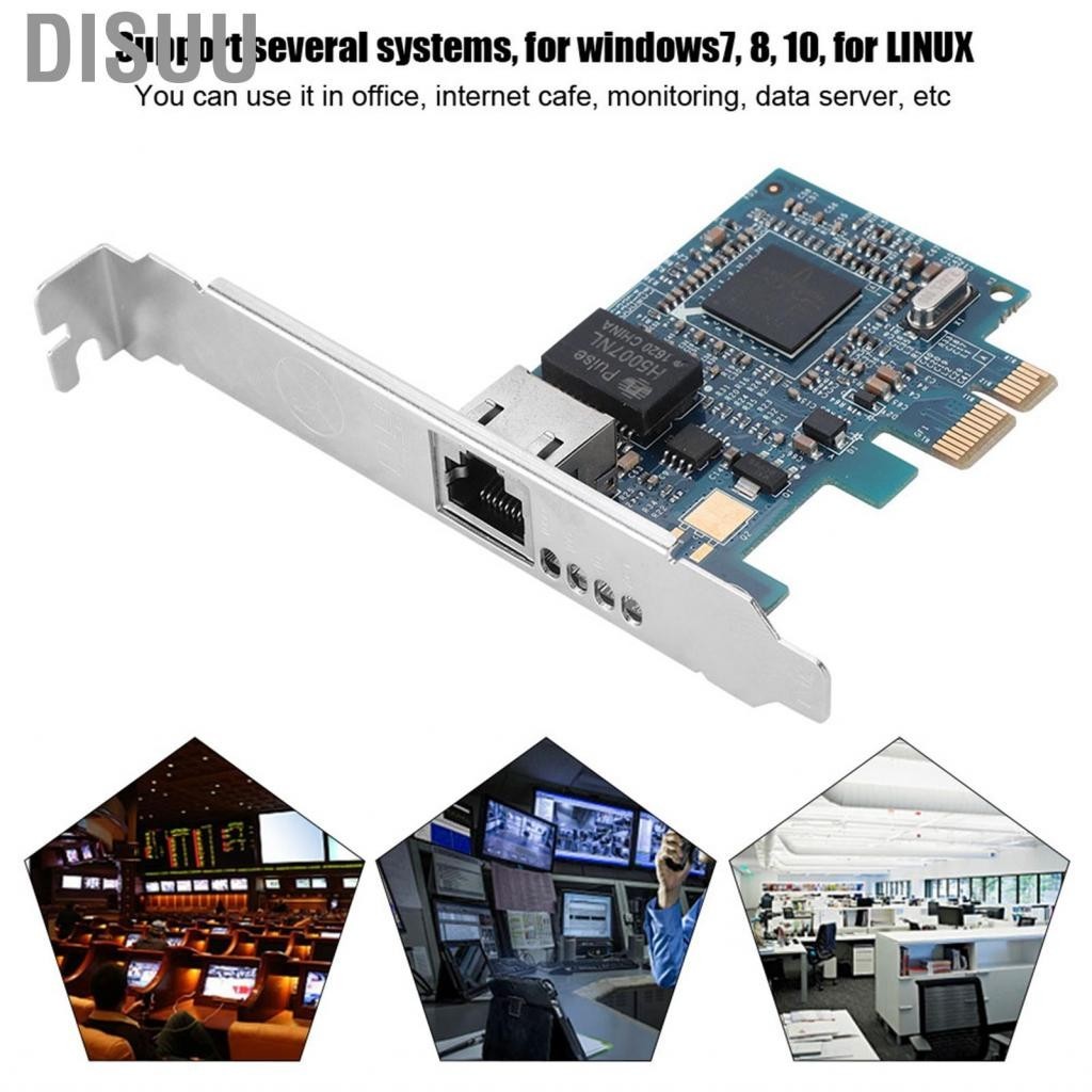 Disuu การ์ดเครือข่ายสำหรับ Broadcom BCM5751 10/100/1000M PCI-E Fast Ethernet Desktop Windows ...