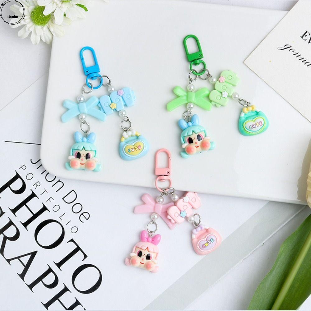 Ilonim Popmart Bag Crybaby จี้,เรซิ่นแหวนกุญแจขนาดเล็ก Crybaby Key ...