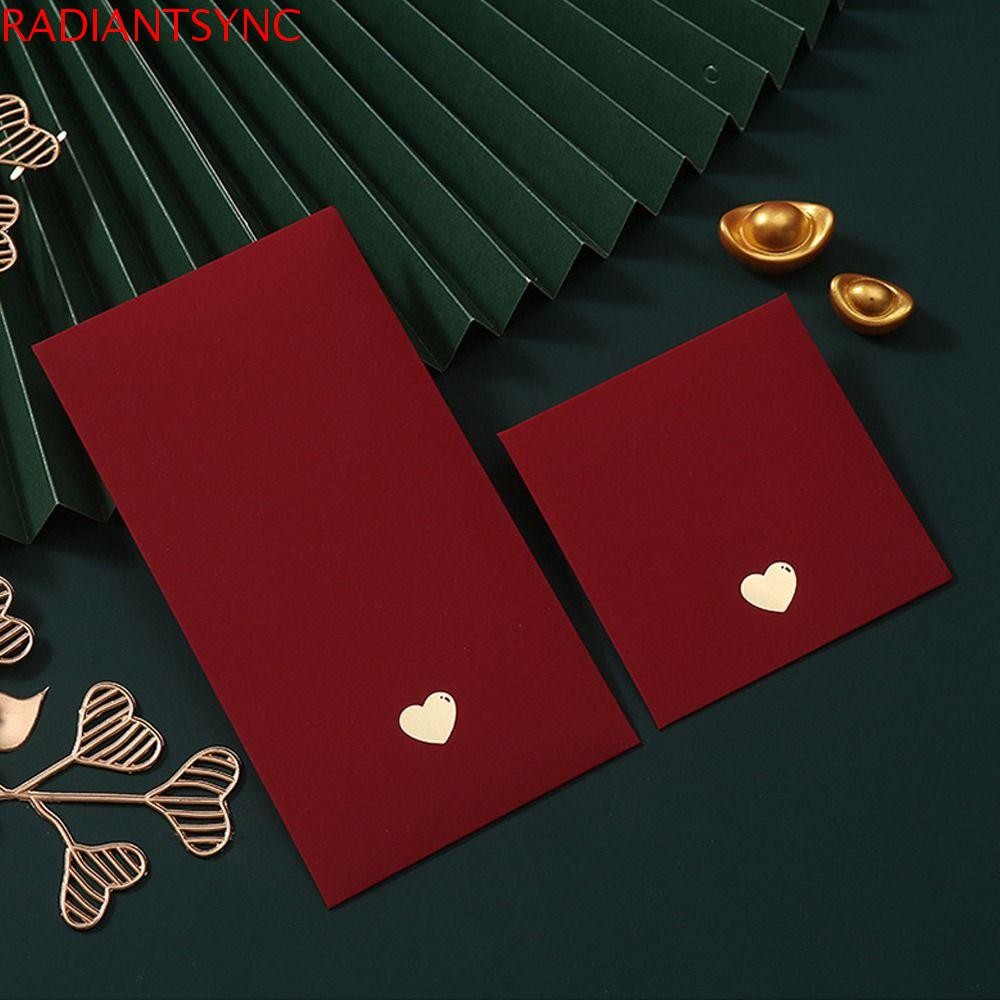 Radiantsync 6 ชิ้นซองจดหมายสีแดงจีน, คลาสสิก Hongbao Lucky Money Pocket, ถุงของขวัญงานรื่นเริง ...