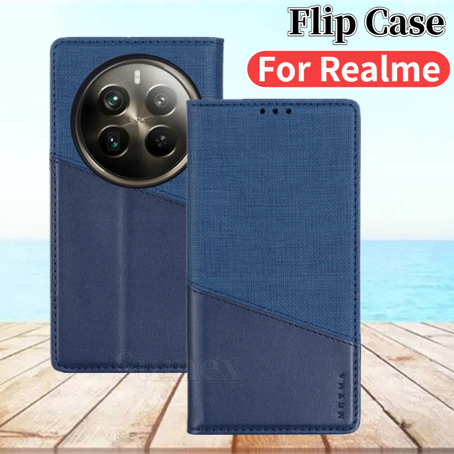 ฝาครอบสําหรับrealme 13 12 Pro Plus 12X 5G Simpleแม่เหล็กช่องใส่การ์ด ...