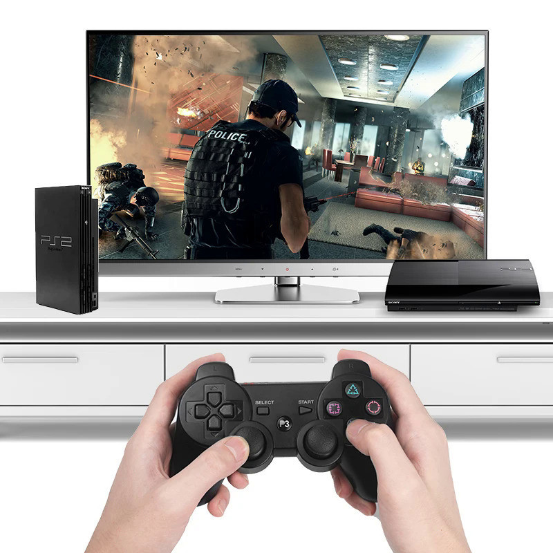 2.4g Wireless Game Controller สําหรับ PS2/PS3 Remote Gamepad สําหรับ TV ...