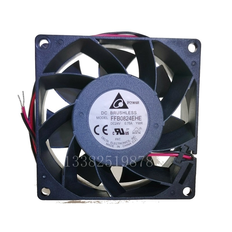 ยี่ห้อใหม่ Delta พัดลม FFB0824EHE 8038 8 ซม.24V 0.75 ABB อินเวอร์เตอร์ ...