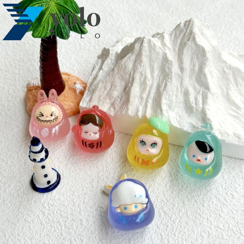 Yolo 3pcs Daruma Pop Mart ลูกปัด Labubu Dimoo Luminous Pop Beans, น ่ า ...