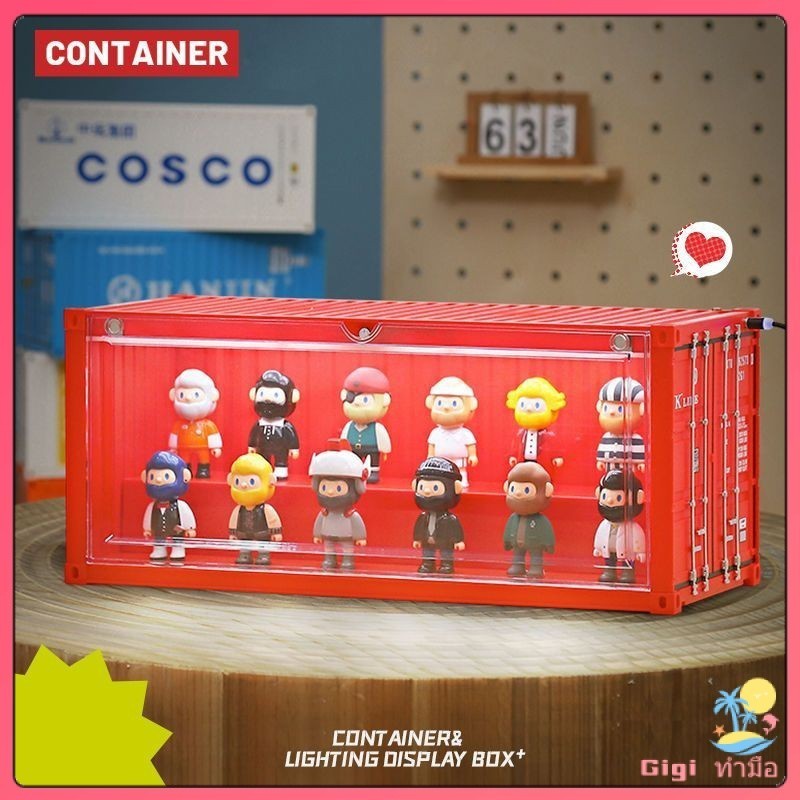 Pop Mart Red Container Luminous Display Box Mystery Box ตุ๊กตารูปอิน ...