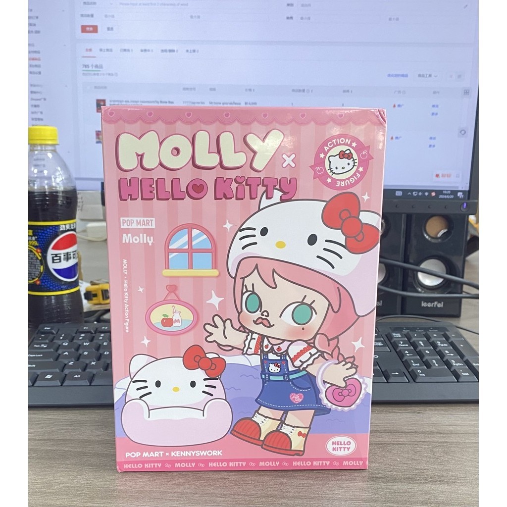 【พร้อมส่ง】มอลลี่ molly bjd popmart Molly Hello Kitty ตุ๊กตารูปการกระทำ ...