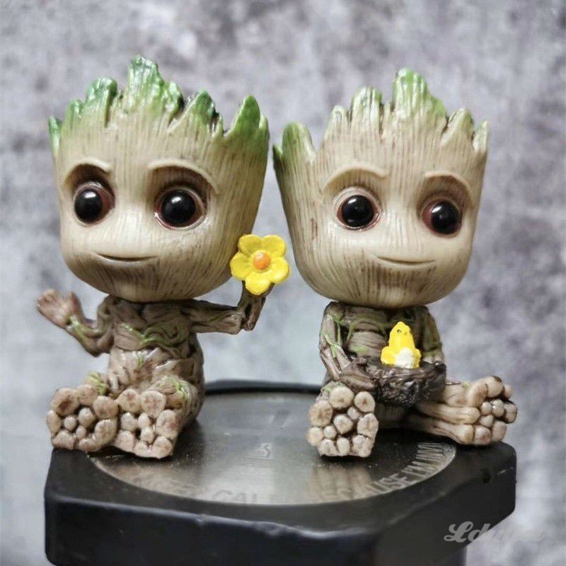 Guardians Of The Galaxy Tree Man การตกแต่งตุ๊กตา Grute Doll กระถาง ...