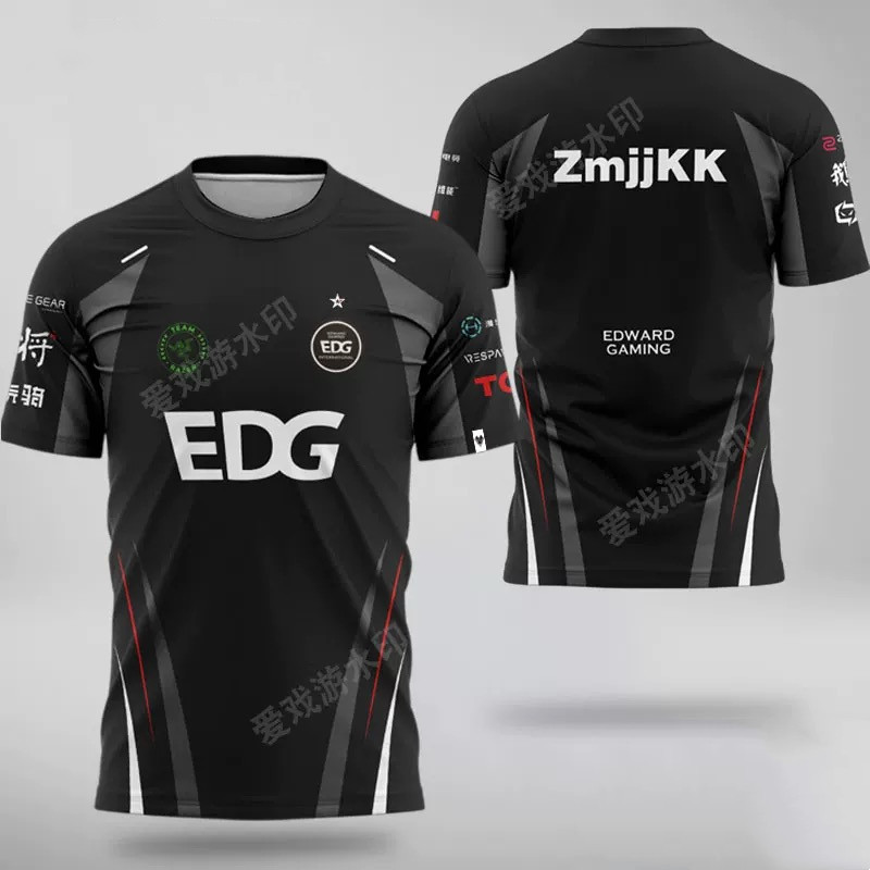 [รหัสปรับแต่งได้] Edg Global Team Uniform 2025 Valorant E-sport Short sleeve Team ZmjjKK Jersey ...