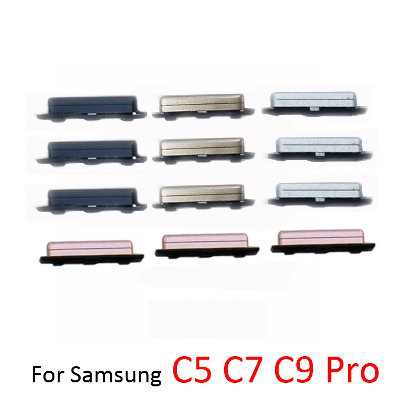 สำหรับ Samsung Galaxy C5 C7 C9 Pro กรอบเคสโทรศัพท์ ปุ่มปรับระดับเสียง ปุ่มเปิดปิด ปุ่มด้านข้าง ...