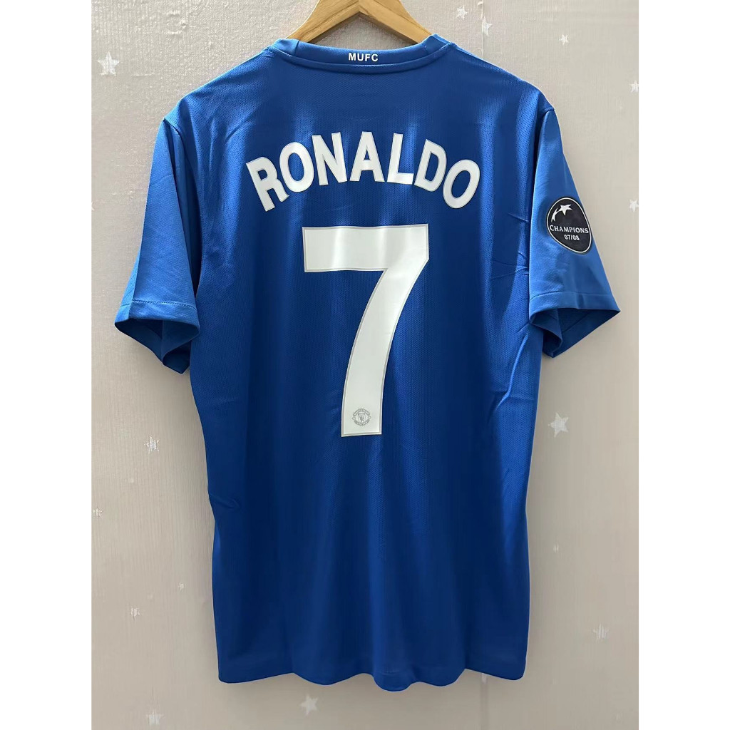 เสื้อยืดฟุตบอล Manchester United Retro 2008-2009 แบบทีมเยือน คุณภาพสูง ...