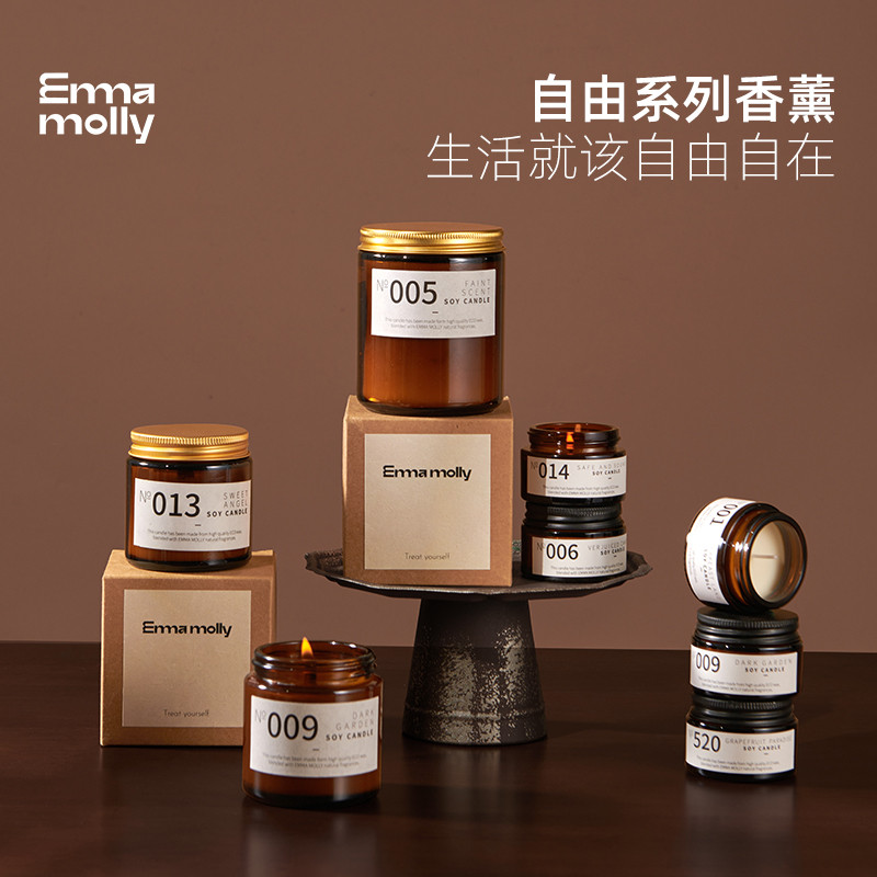 โคมไฟเทียนหอมน้ำมันหอมระเหย Emma Molly ใช้ในบ้าน ติดทนนาน ใช้ในบ้าน ...