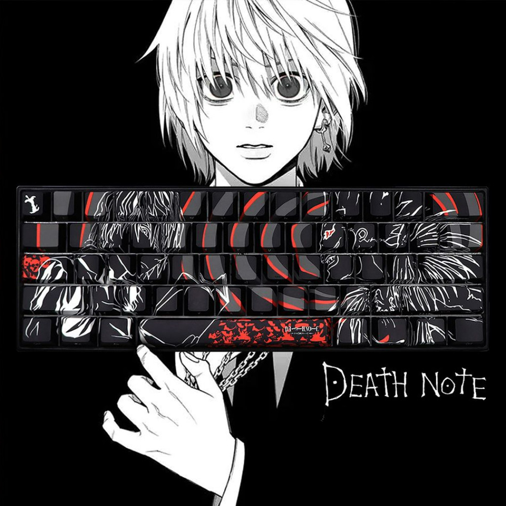 Death Note Keycap Cherry Profile 136 คีย์ PBT Dye Sublimation Letter ...