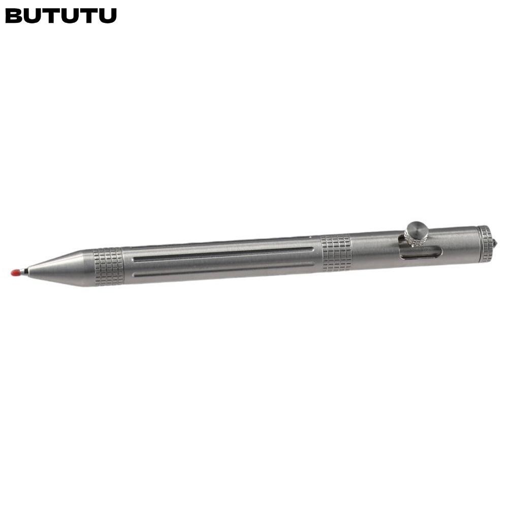Buutu Alloy Pen, Silver Stainless Steel Bolt Action Pen, Daily Writing ...