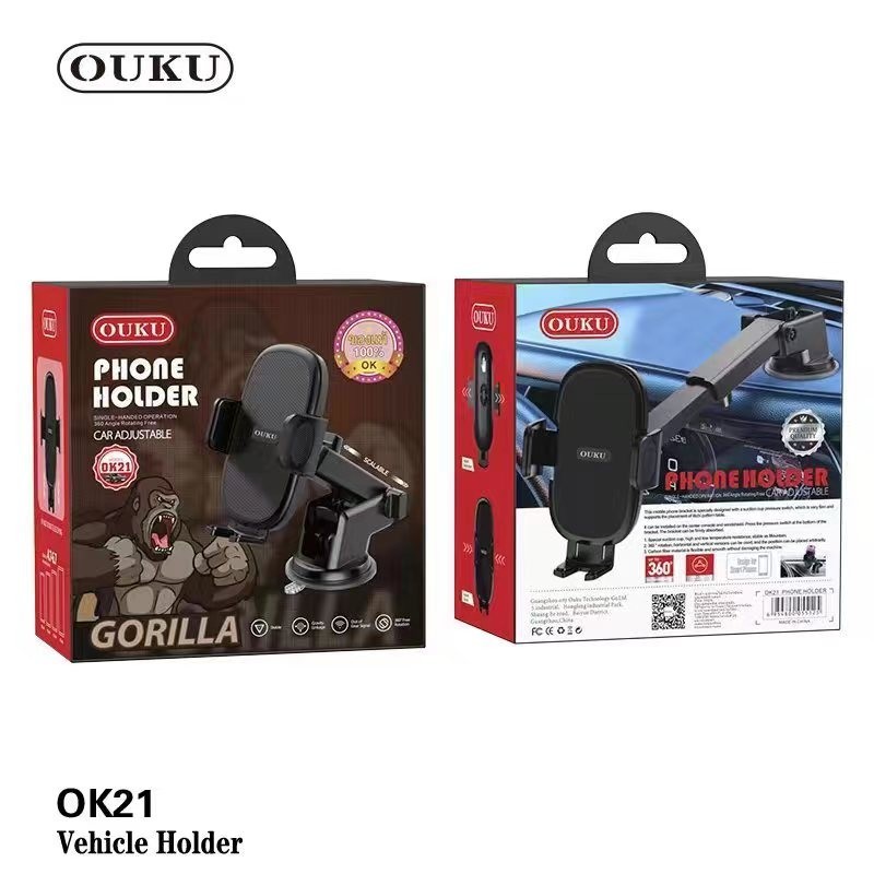 แท้100% ส่งไว รับประกัน1ปีเต็ม! OUKU OK21 Suction Cup Car Holder ที่วาง ...