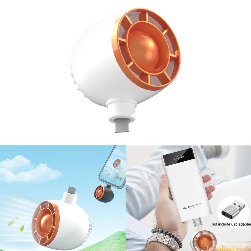 Love Mini Type-C Fan พัดลมกังหันอันทรงพลัง Summer Cooler พัดลมนักเรียน ...
