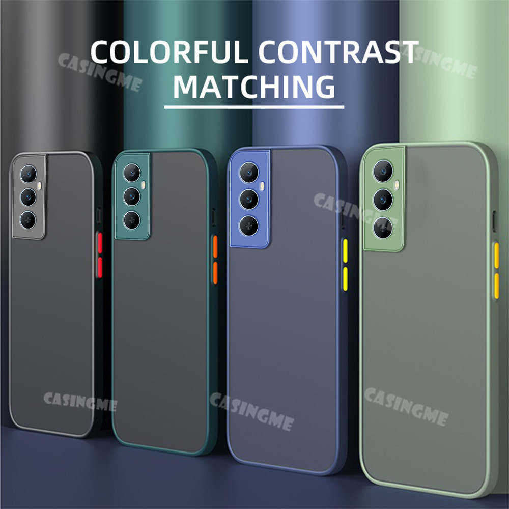 Realme C65 2024 กันกระแทกโปร่งใส matte ปลอกเคสโทรศัพท์ปกป้องกล้อง ...