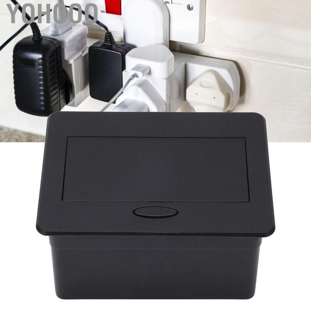 Yohooo Concealed Table Outlet Power Strip 2 USB Ports Universal Bounce ...