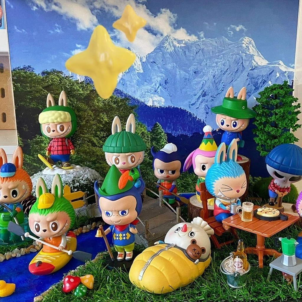 Labubu Elf Wild Travel Series กล ่ องลึกลับ POPMART POPMART เครื ่ อง ...