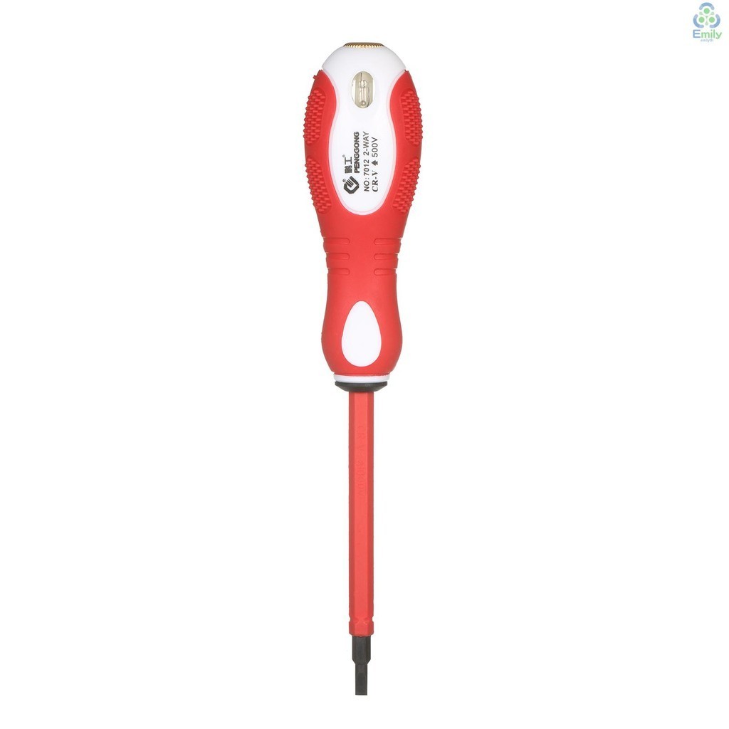 500v ไขควงฉนวนเครื ่ องทดสอบแรงดันไฟฟ ้ า 2-in-1 Reversible Magnetic ...