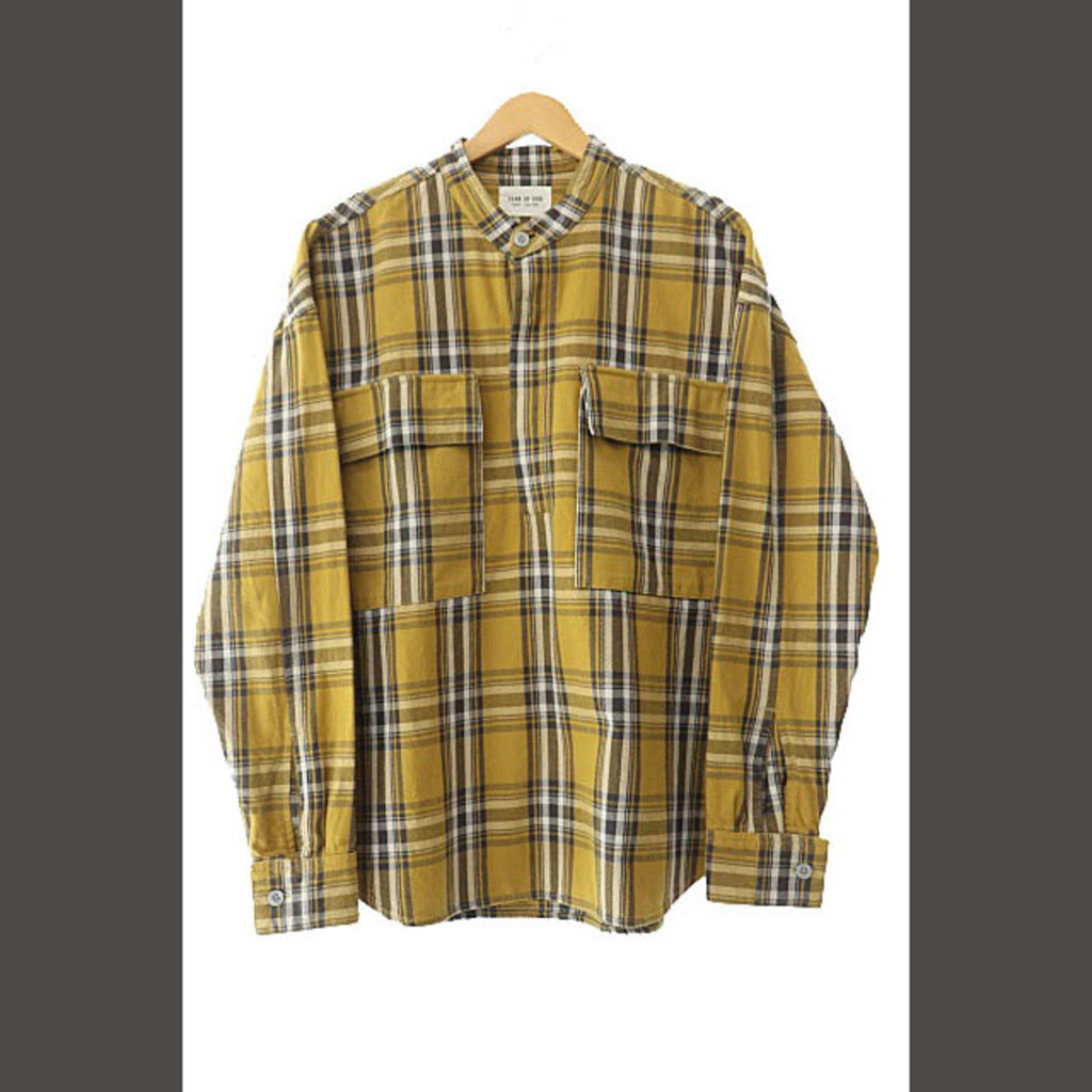 Fear of God 6th Collection Plaid Long Sleeve Shirt S Yellow Direct from ...