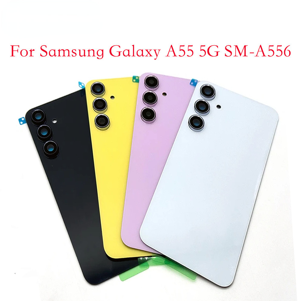 ฝาหลังเปลี่ยนกระจกสําหรับ Samsung Galaxy A55 5G SM-A556 ฝาหลังด้านหลัง ...
