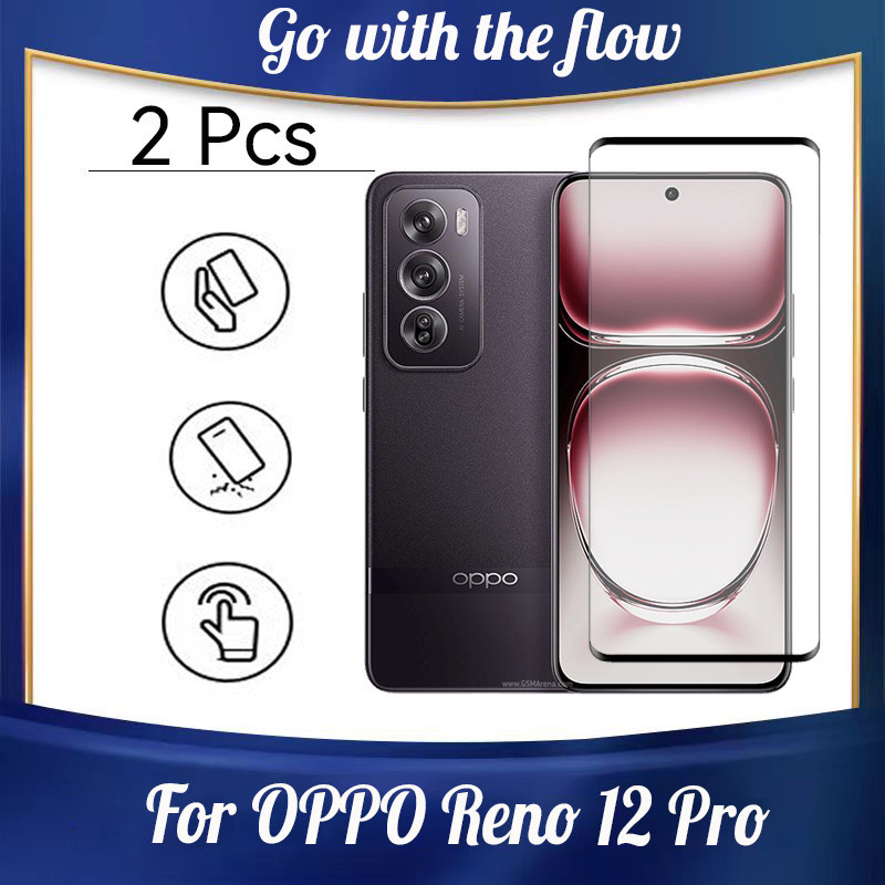 Oppo Reno 12 Pro 5G 2 ชิ้นกระจกนิรภัยป้องกันหน้าจอสําหรับ OPPO Reno 12 ...