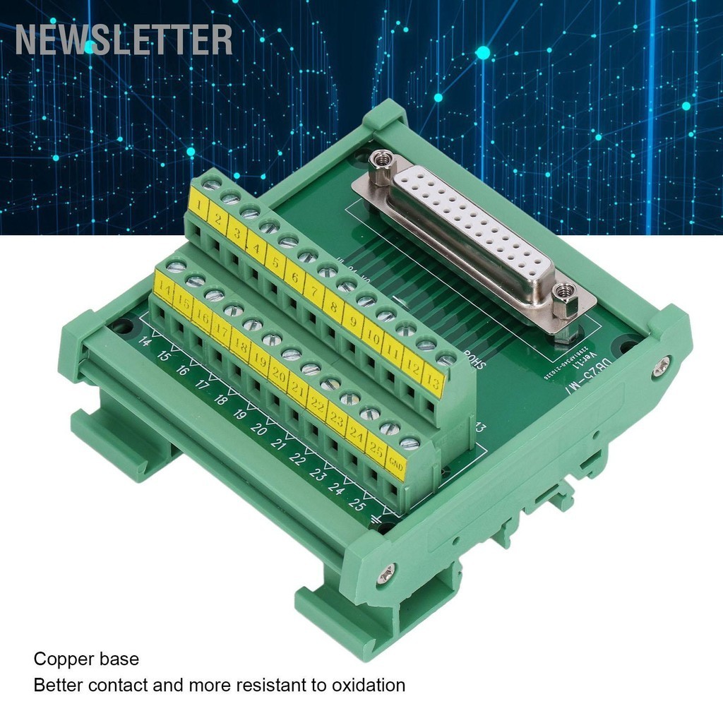 Newsletter DB25 to Terminal Connector Adapter Plate PCB Board Straight ...