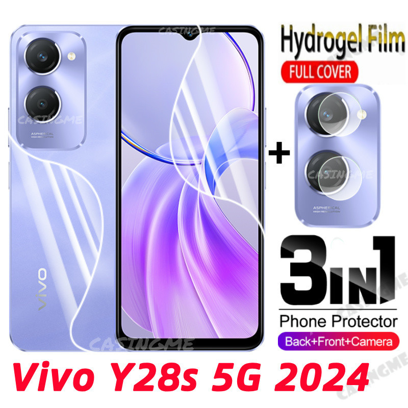 Vivo Y28s 5G 2024 ด้านหน้าด้านหลังคลุมทั้งหมดป้องกันฟิล์มHydrogel ...