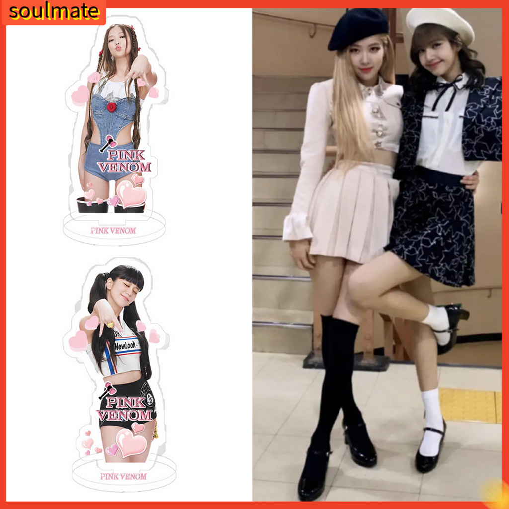 โซลเมท| Black PINK Standee ขาตั้งอะคริลิค Lisa Jennie Rose รูปอัลบั้ม ...
