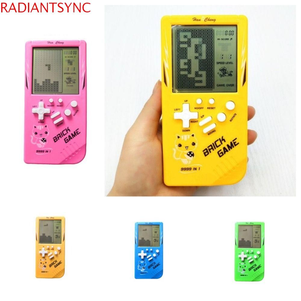 เกมอิฐ RADIANTSYNC|คอนโซลเกมกระเป๋า ABS 90s, เกมคลาสสิกอิเล็กทรอนิกส์ขนาดเล็ก Retro Kids ...