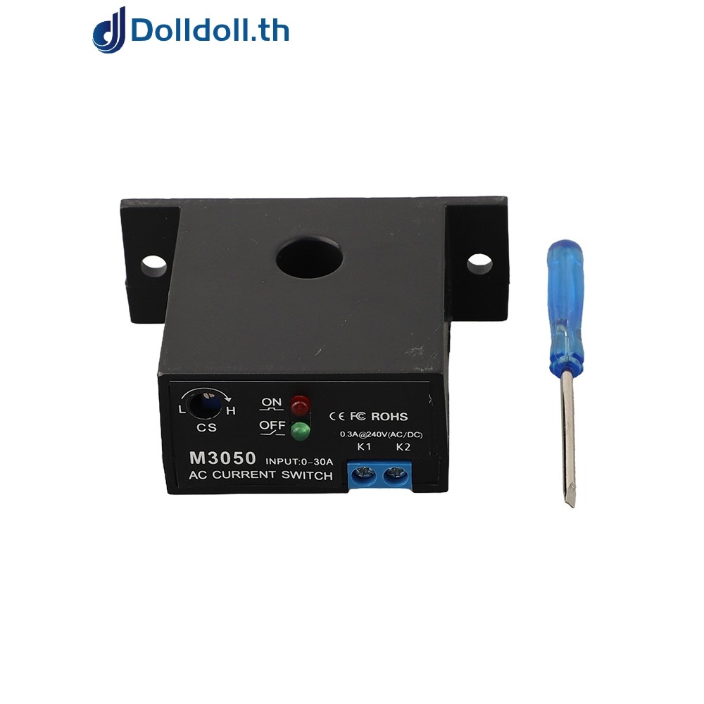 {Dolldoll} สวิตช์เซ็นเซอร์กระแสไฟ AC แบบขับเคลื่อนด้วยตนเอง M3050 สวิตช์ตรวจจับ AC เปิดปกติ ...