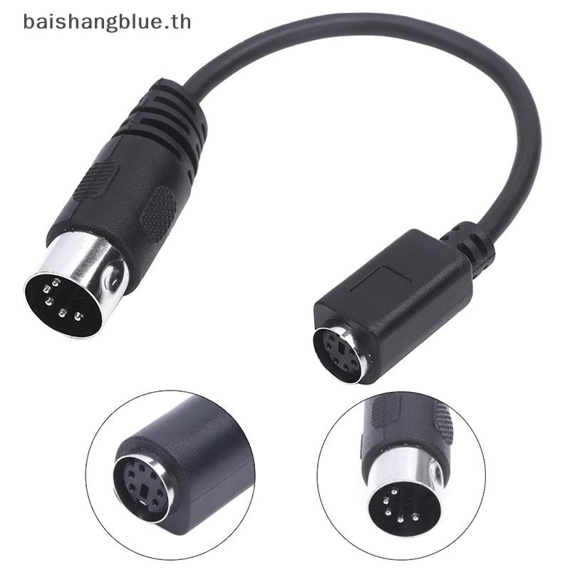 Pre MD 6-pin Female to DIN 5-pin Male Cable Ps2 คีย์บอร์ดและเมาส์สายส่ง ...