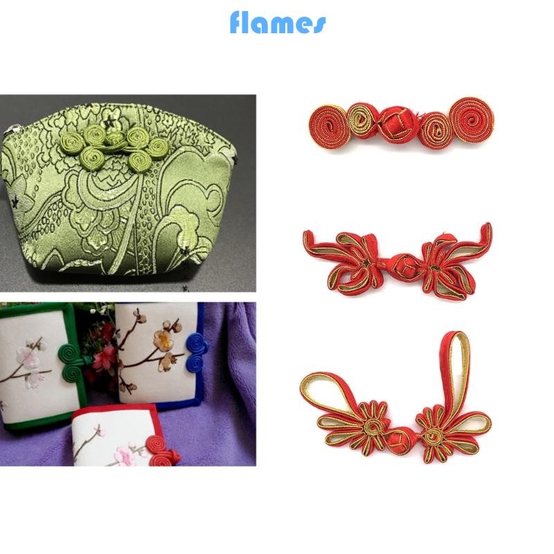 Fl จีน Cheongsam หัวเข็มขัดแบบดั้งเดิม Knot Fastener ปุ่มปมจีน DIY ...