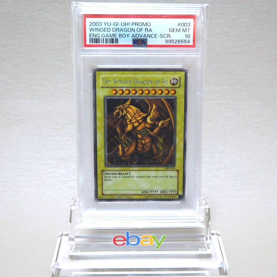 Yu-Gi-Oh PSA10 Winged Dragon of Ra GBI-003 GB Promo Secret 2003 English PS380 | Shopee Thailand