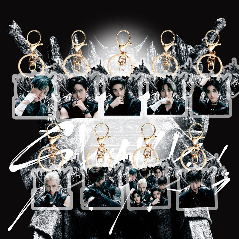 Stray Kids Album GIANT Key Ring อะคริลิคพวงกุญแจอุปกรณ์เสริม Bang Chan ...