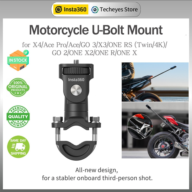 Insta360 รถจักรยานยนต์ U-Bolt Mount สําหรับ X4/Ace Pro2/Ace Pro/GO 3S/X3 | Shopee Thailand