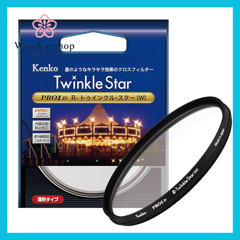【Direct from Japan】Kenko PRO1D R-Twinkle Star Cross Filter 8X (W) - Versatile Cross Effects for ...