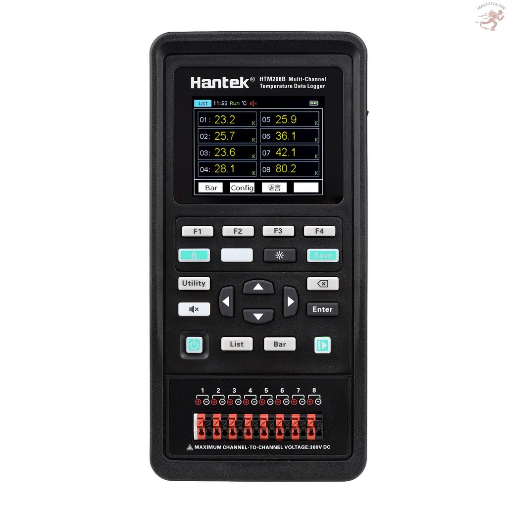 Hantek Data Handheld 2.8 นิ้วเครื่องทดสอบ Lcd อุณหภูมิข้อมูล 8-channel ...