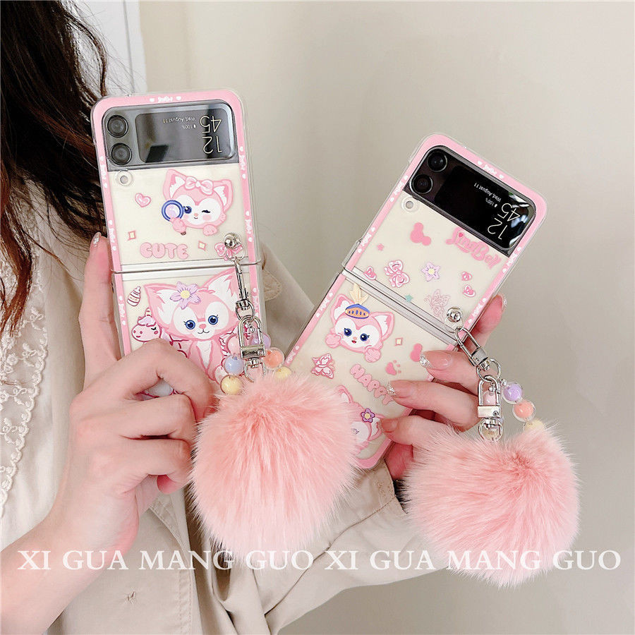 เคสโทรศัพท์มือถือ ป้องกัน แบบหน้าจอพับได้ ลายการ์ตูน Lingna Belle Fur ...