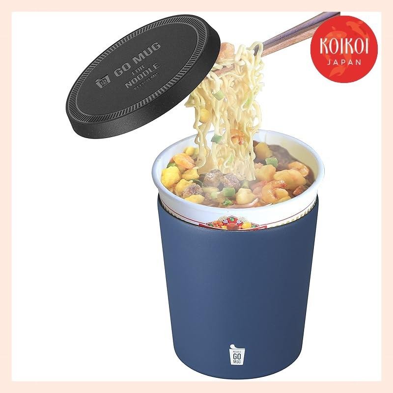 CB JAPAN Gomug Ramen Cup Noodles Instant Noodle Insulated Mug 460ml Blue Vacuum Insulated ...