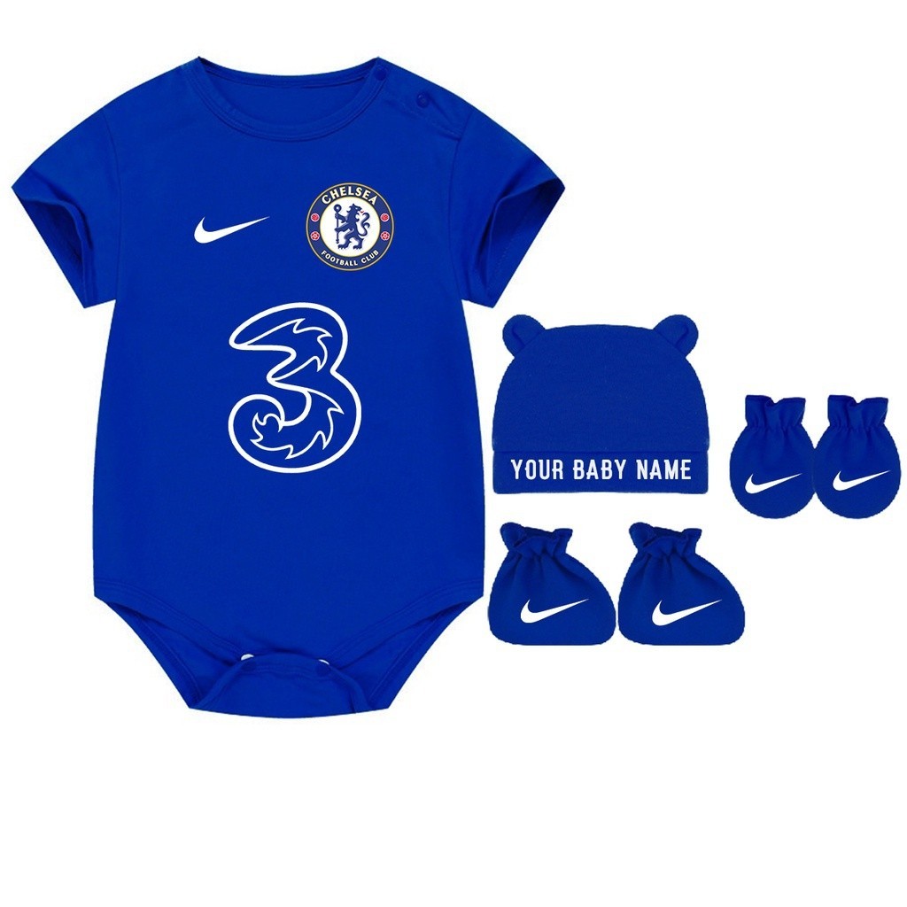 Chelsea Gift Pack set ชุดรอมเปอร์เด็ก Unisex พร้อมชื่อที่กําหนดเอง RLB1 ...