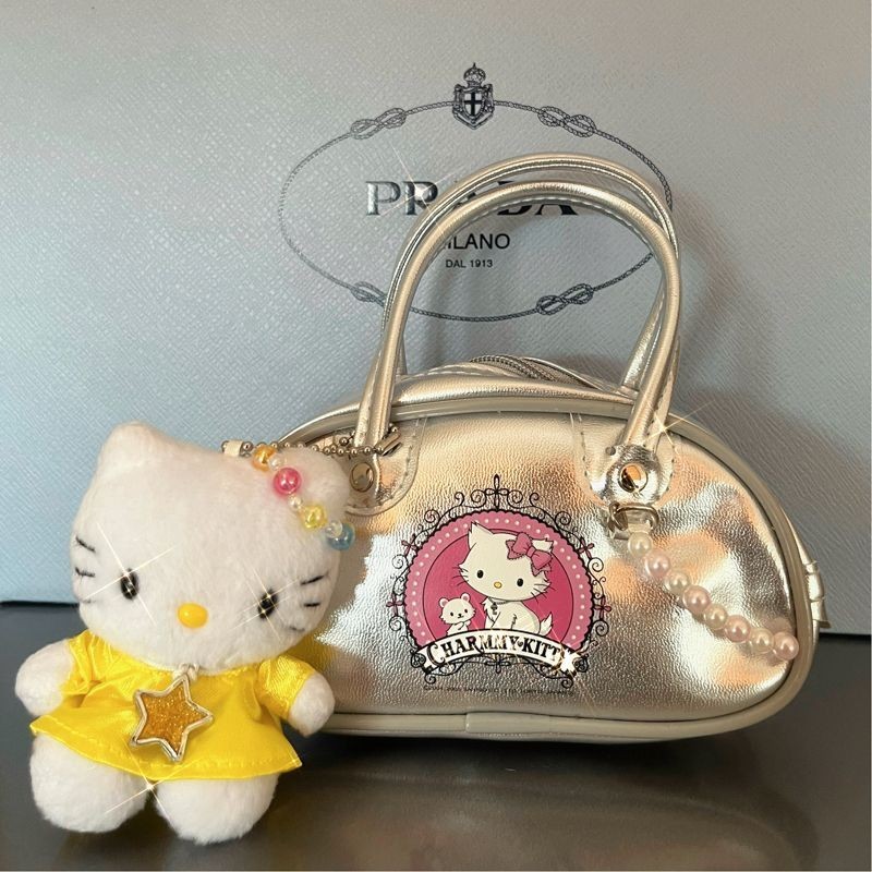 Hello kitty Medieval Handbag Niche Underarm Bag 2024 กระเป ๋ าสะพายไหล ...
