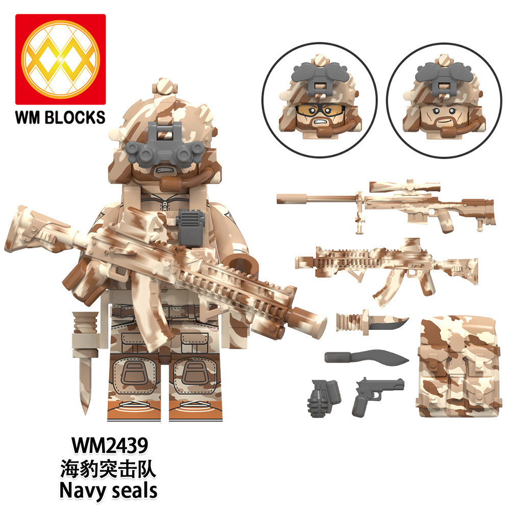 Special Air Service Alpha Building Blocks ตัวเลข Navy Seals ของเล ่ น ...