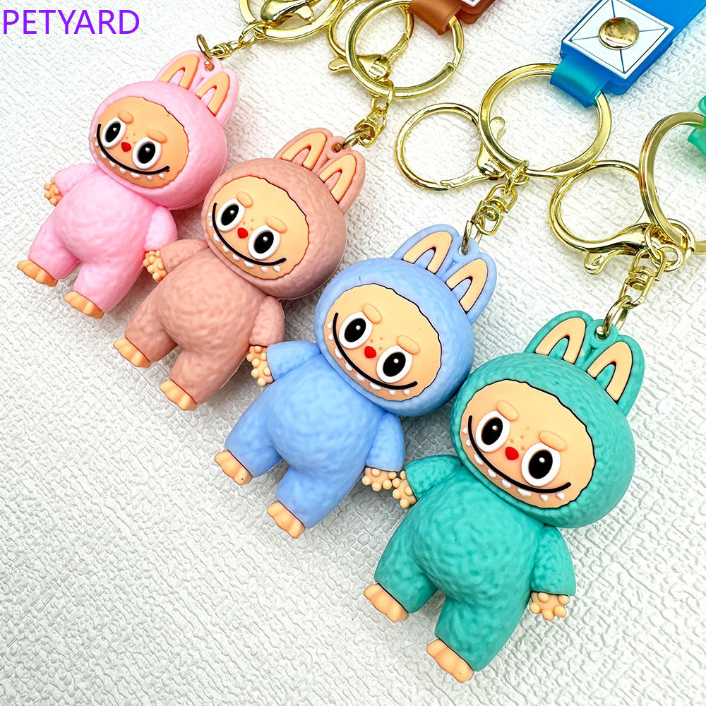 Py 1 PC Labubu Labub แกะพวงกุญแจน ่ ารักการ ์ ตูนตุ ๊ กตา Macaron กล ่ ...