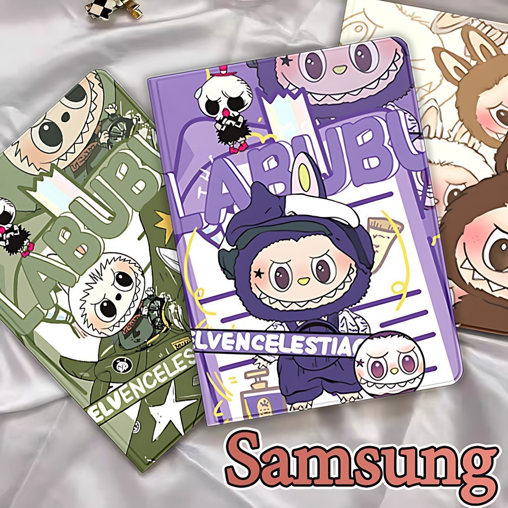 Labubu เคสฝาพับ Samsung เคสแท็บเล็ต Samsung Galaxy Tab S6 Lite S7 S8 S9 ...