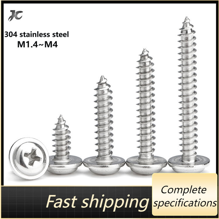 สกรู เกลียวปล่อย หัวกลม หัวแพน แฉก P+ ปลายแหลม น็อต M1.4 M1.7 M2 M2.3 M2.6 M3 M4 สกรูเกลียวปล่อย ...