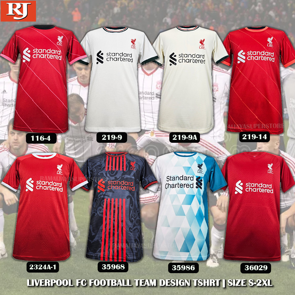Xs-6xldewasa ทีมบาจู BOLA SEPAK DEWASA JERSEY LIVERPOOL FC DESIGN ...