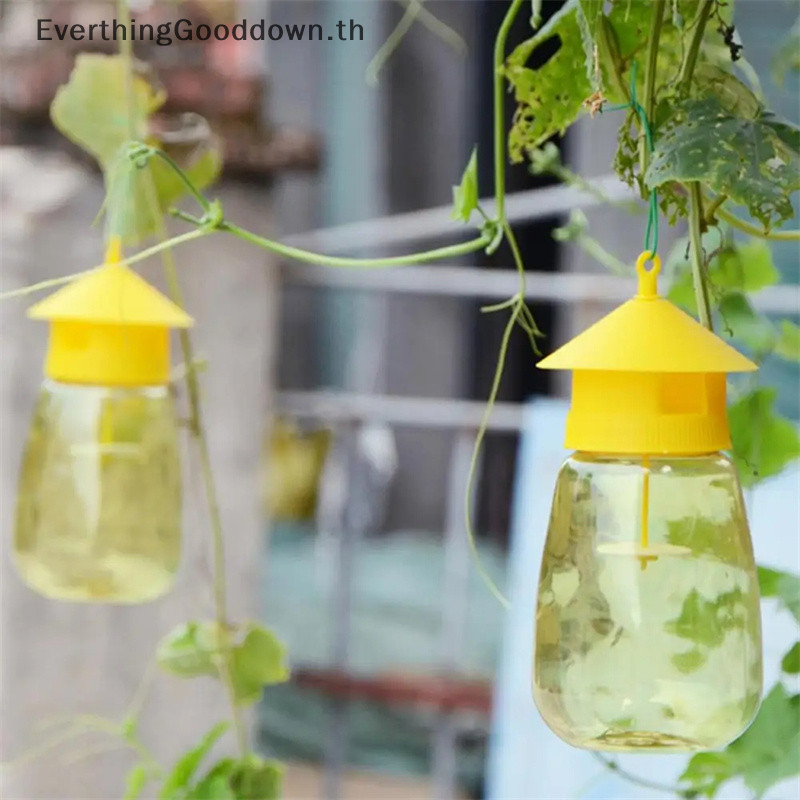 Ever ผลไม้ Fly Trap Killer พลาสติกสีเหลือง Droseophila Trap Anti Fly ...