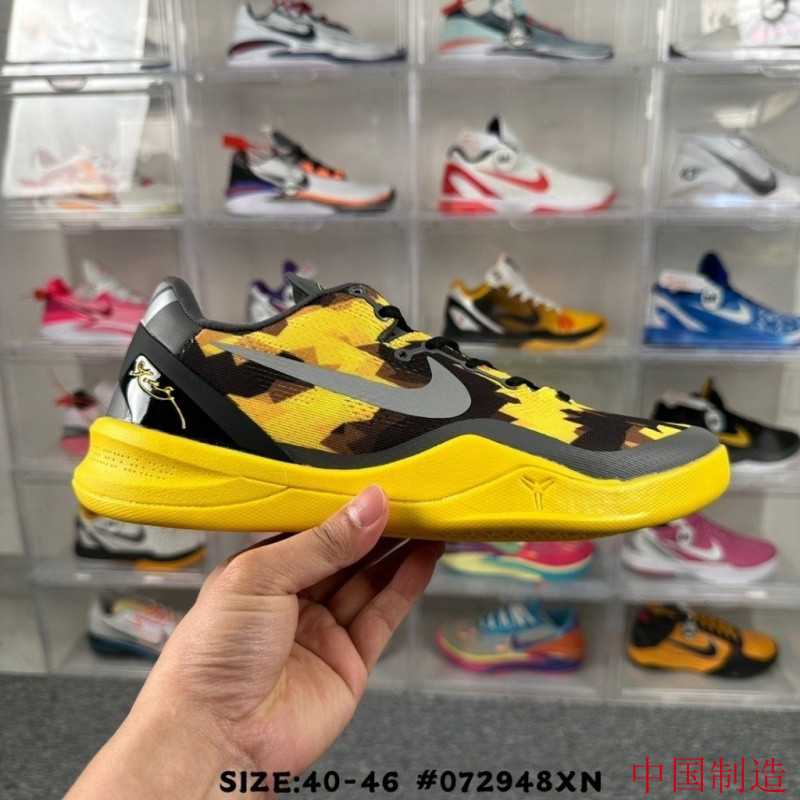 เบาะร้อน N & K ซูม Kobe 8 ZK8 protro รองเท้าบาสเกตบอล Kobe 8th รุ่นสีดำ ...
