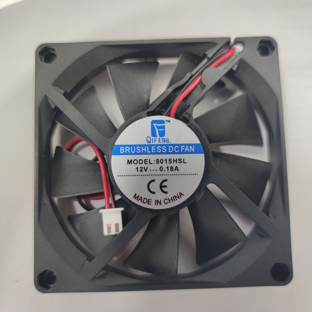 พัดลม DC ขนาด 8015 80x80x15mm 5V 12V 24V ราคาถูก พัดลมระบายความร้อนพร้อมหัว XH2.54mm 2pin ...
