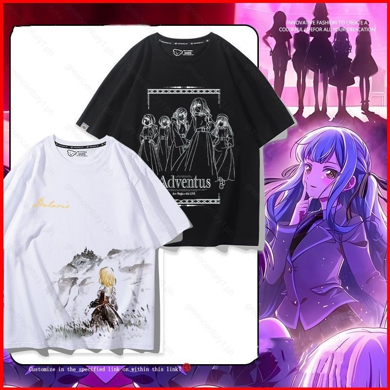 Ys BanG Dream Ave Mujica Sakiko Togawa Wakaba Mutsumi คอสเพลย์ผ้าฤดูร้อนเสื้อยืดแขนสั้นด้านบน ...